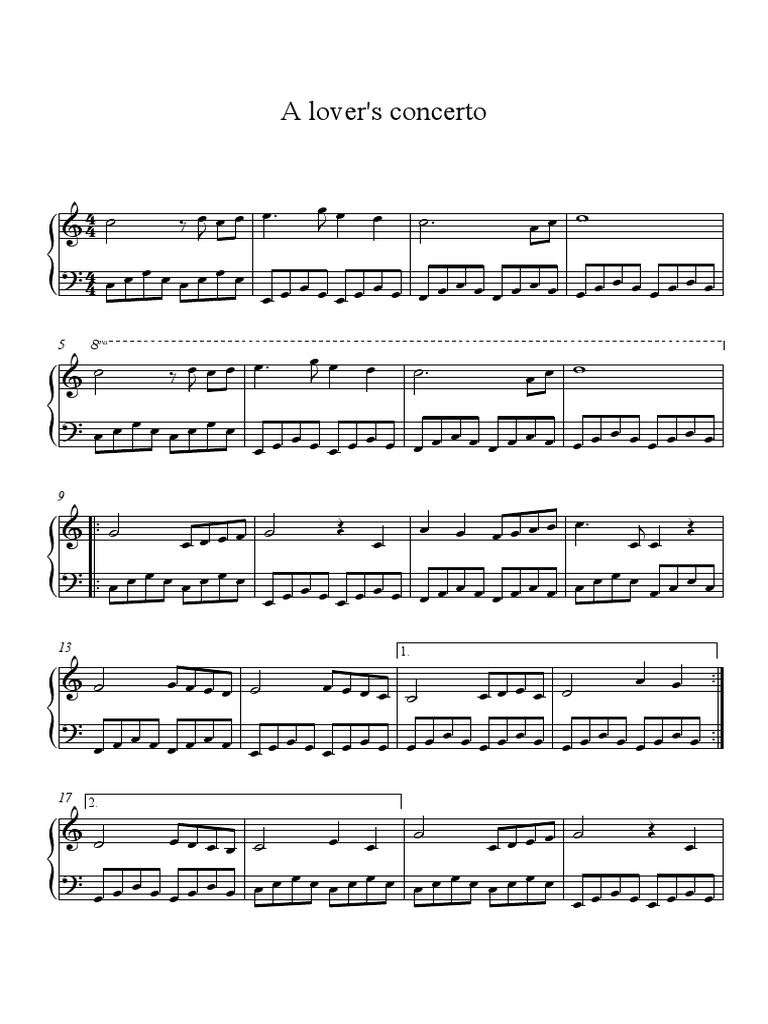A Lover's Concerto Complete | PDF
