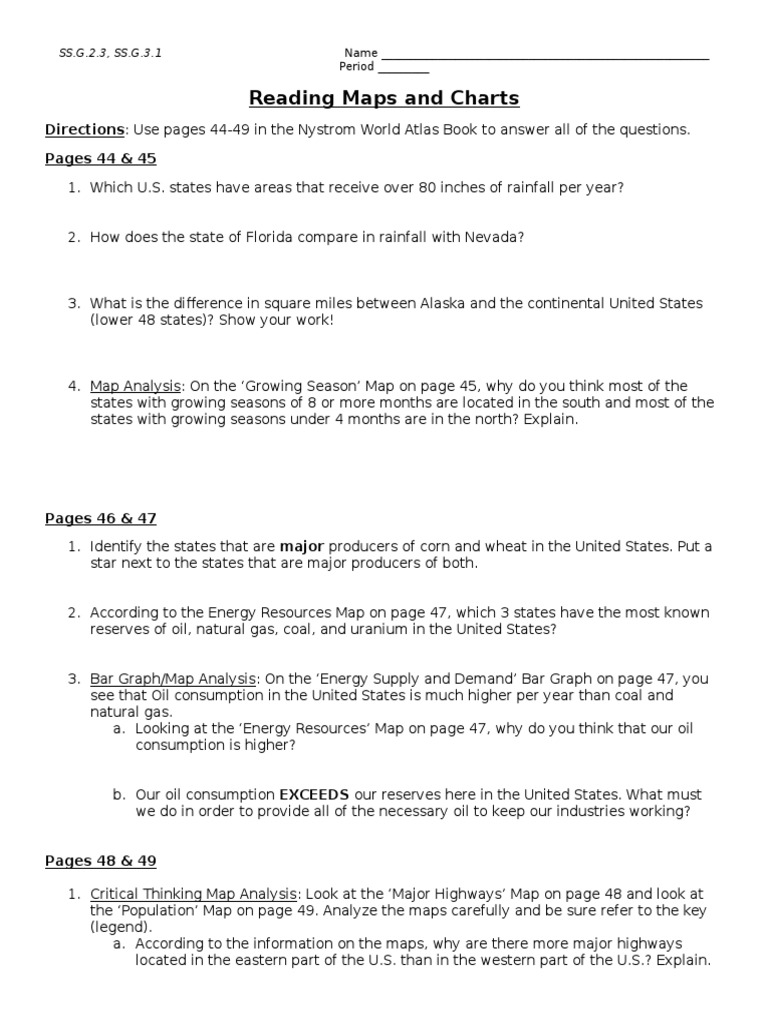 Reading Maps Charts | PDF