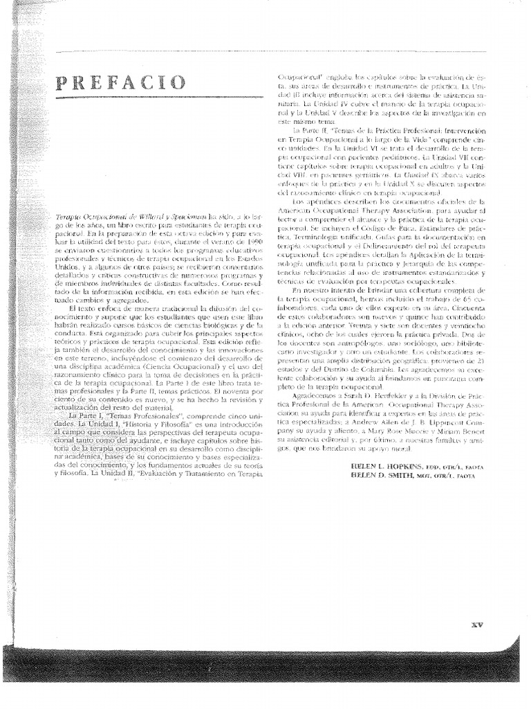 SPACKMAN Terapia Ocupacional, 8va Edición | PDF