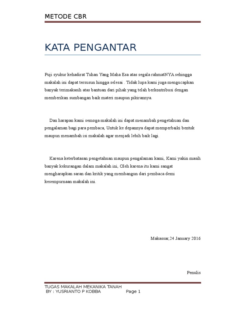 Mektan CBR | PDF