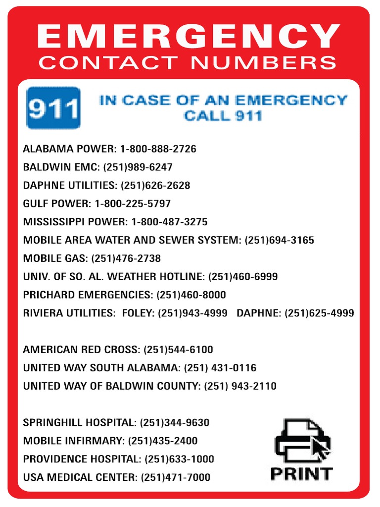 Emergency Numbers | PDF