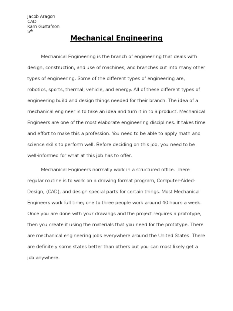 Mechanical Engineering | PDF | Engineer | Mechanical Engineering