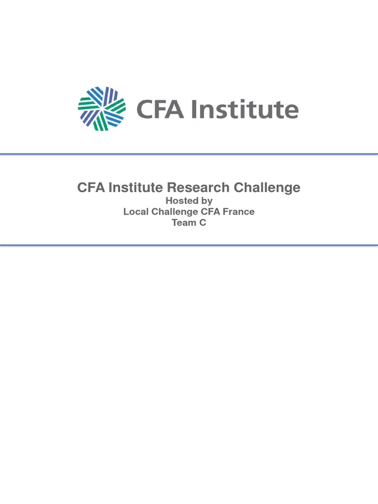 CFA Challenge Michael Caro | PDF | Euro | Cost Of Capital