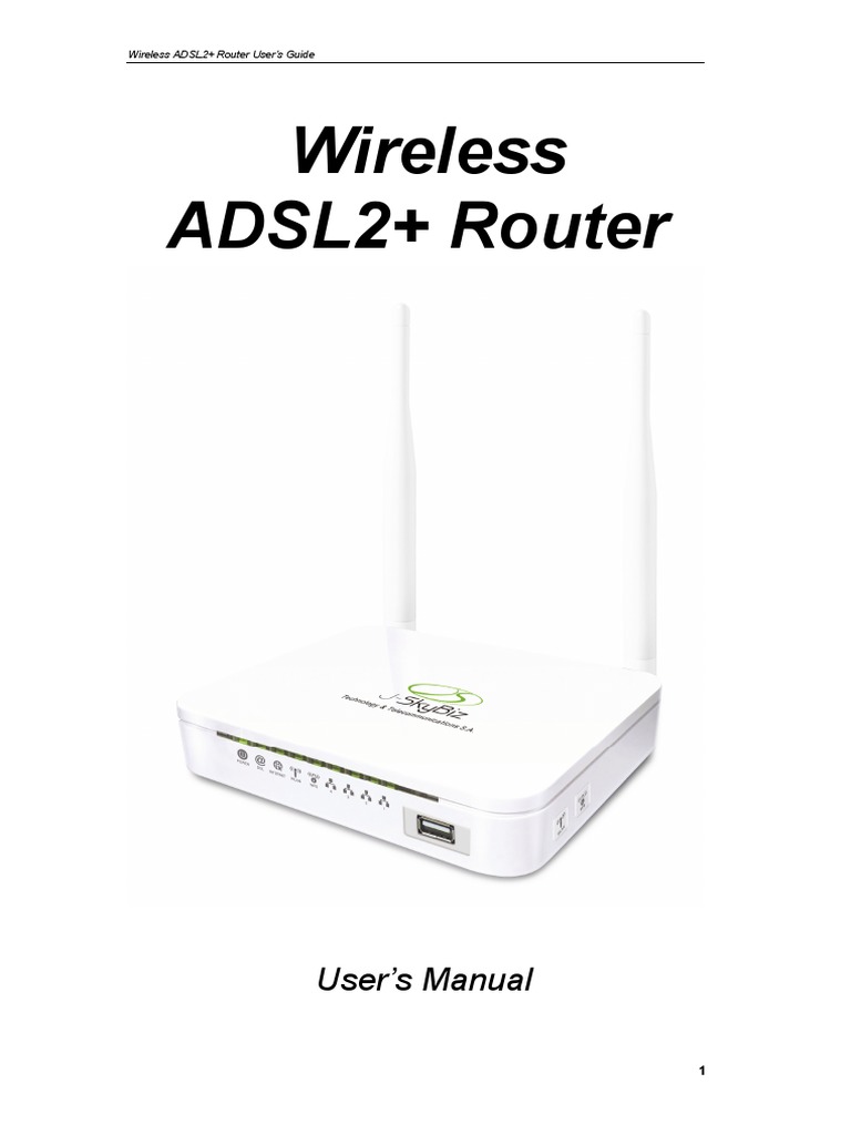 Manual Router Adsl | PDF | Wireless Lan | Ip Address