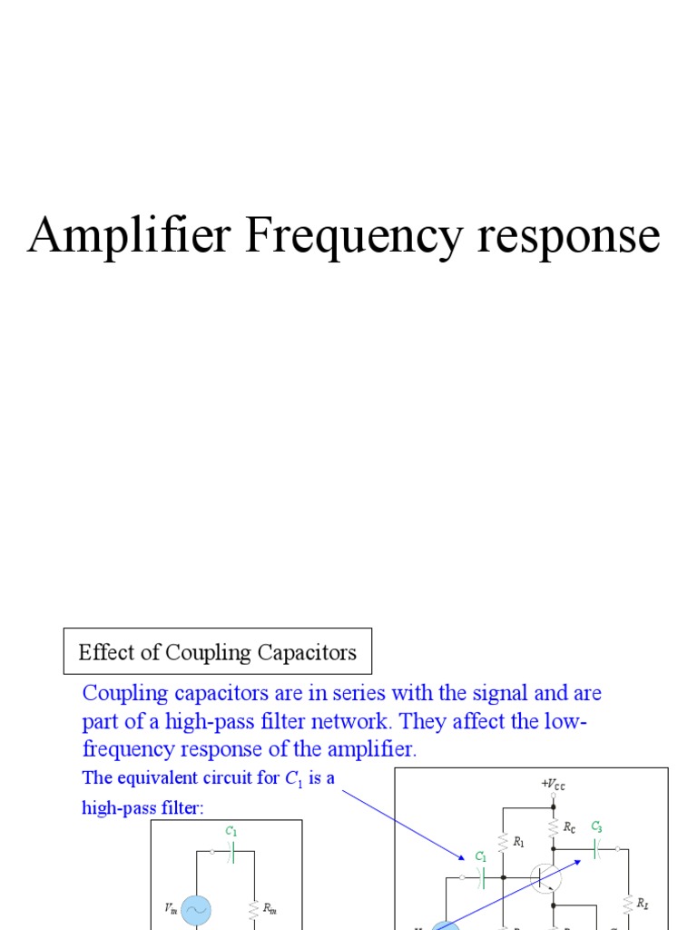 Amplifier Frequency Response | PDF | Decibel | Electronic Filter