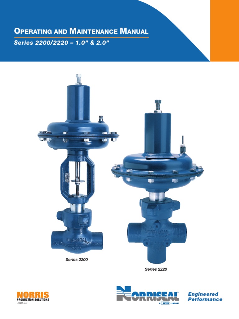 Control Valve Norriseal - Series2200 O&M | PDF | Leak | Valve
