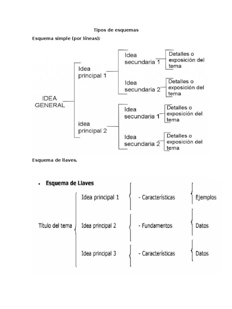 Tipos de Esquemas | PDF