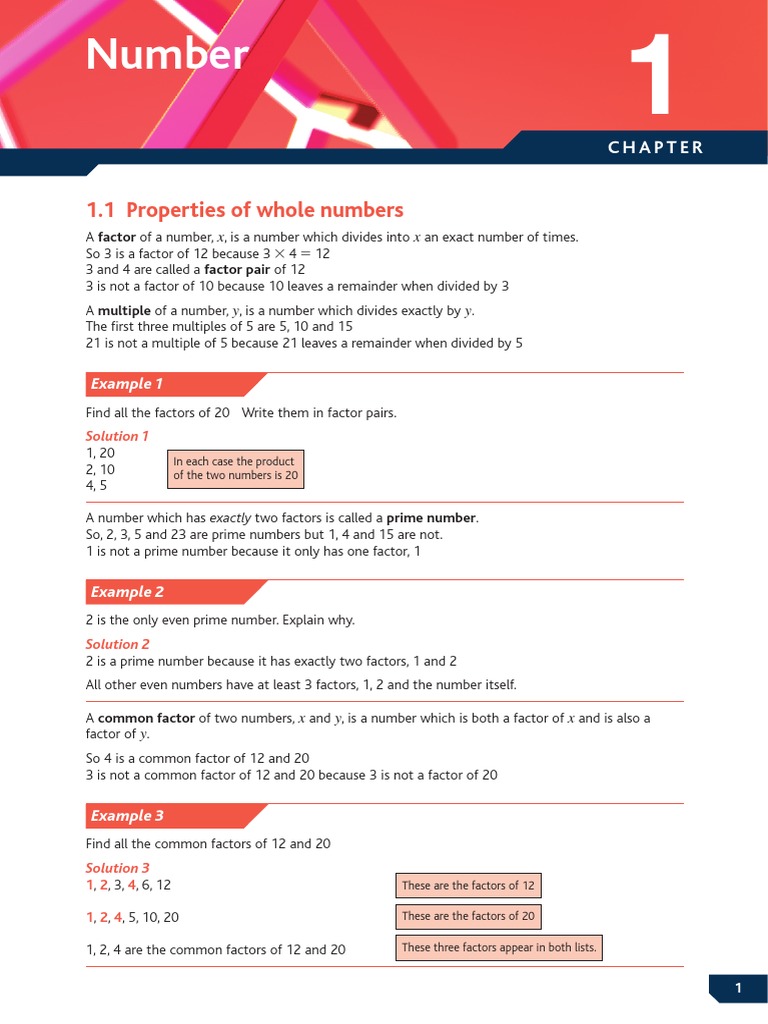 Chap01 - 001-016 PDF | PDF | Prime Number | Fraction (Mathematics)