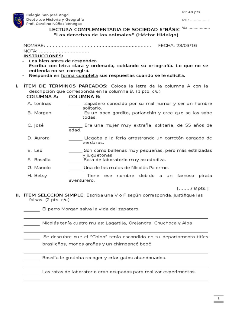 Los Derechos de Los Animales | PDF