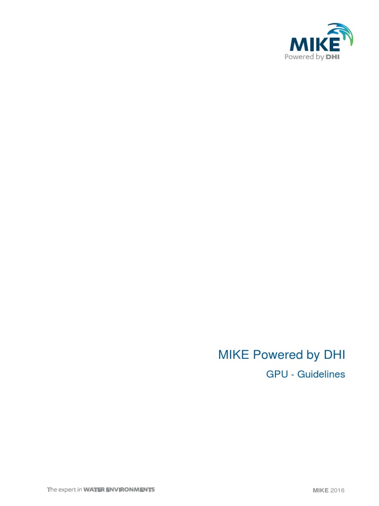 MIKE Powered by DHI GPU Guidelines | PDF | Graphics Processing Unit ...