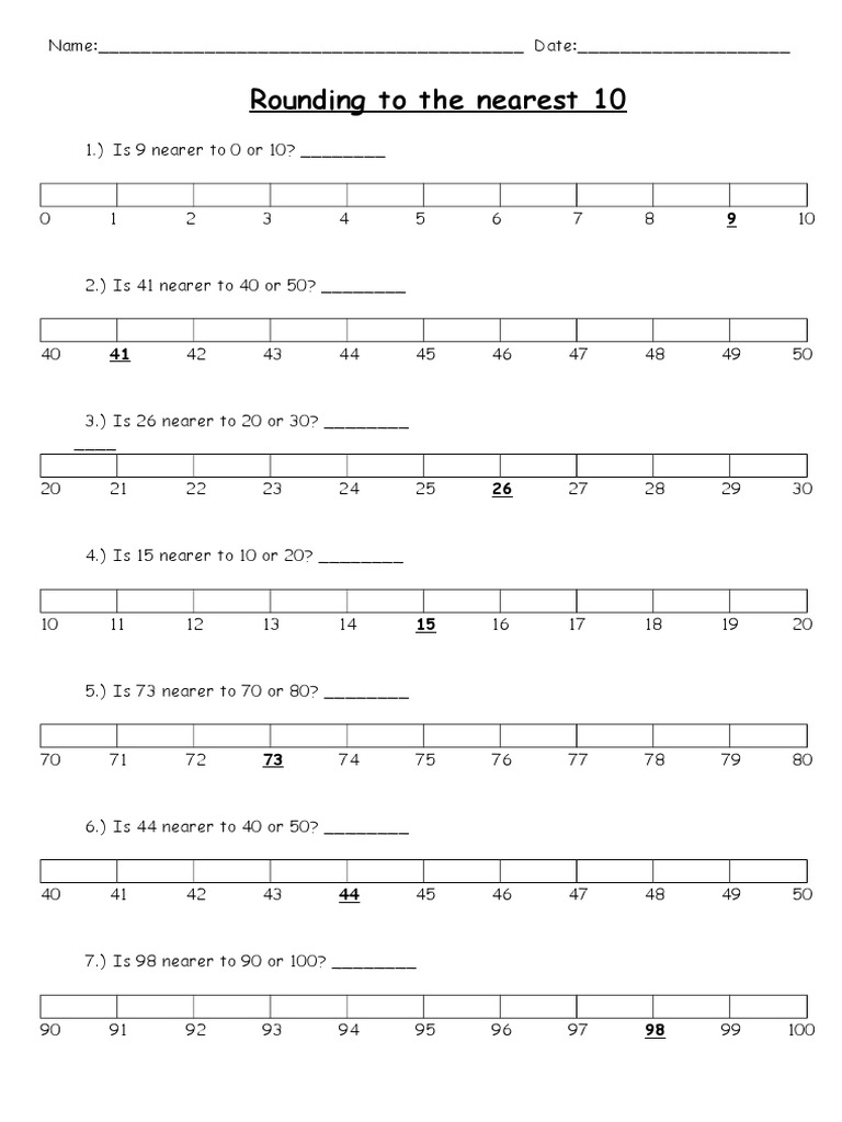 rounding-to-the-nearest-10-pdf