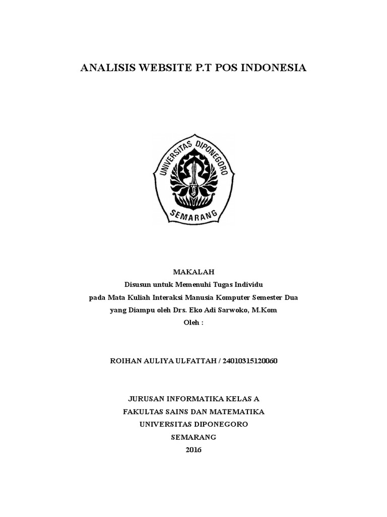 Cover Makalah IMK | PDF