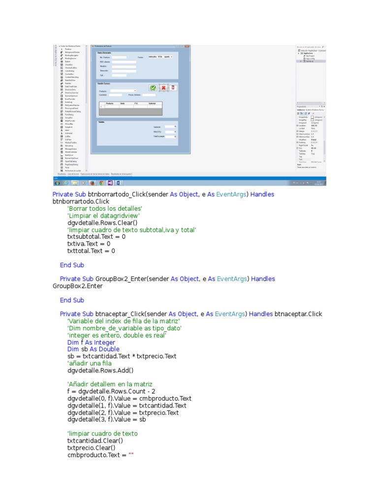 Diseño Base de Datos Visual Basic PESB | PDF