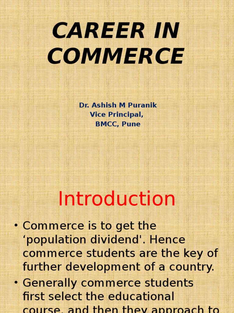 Career in Commerce | PDF | Master Of Business Administration | Taxes