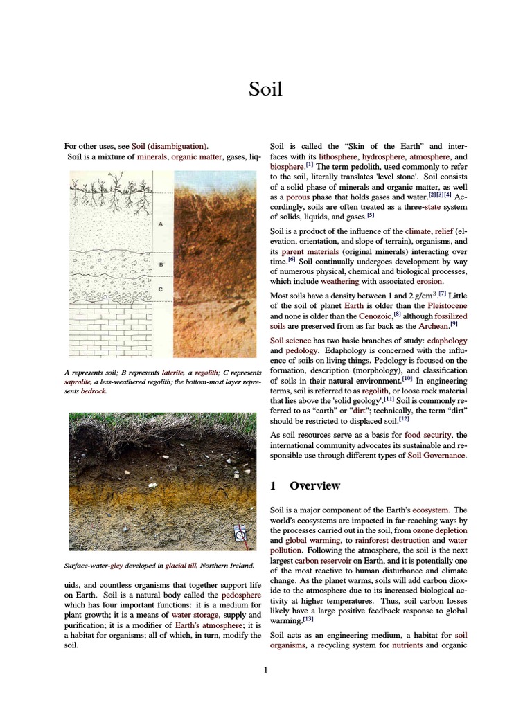 Soil PDF | PDF | Weathering | Soil