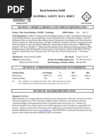 Rockwool Insulation Safety Data Sheet | PDF | Waste | Chemistry