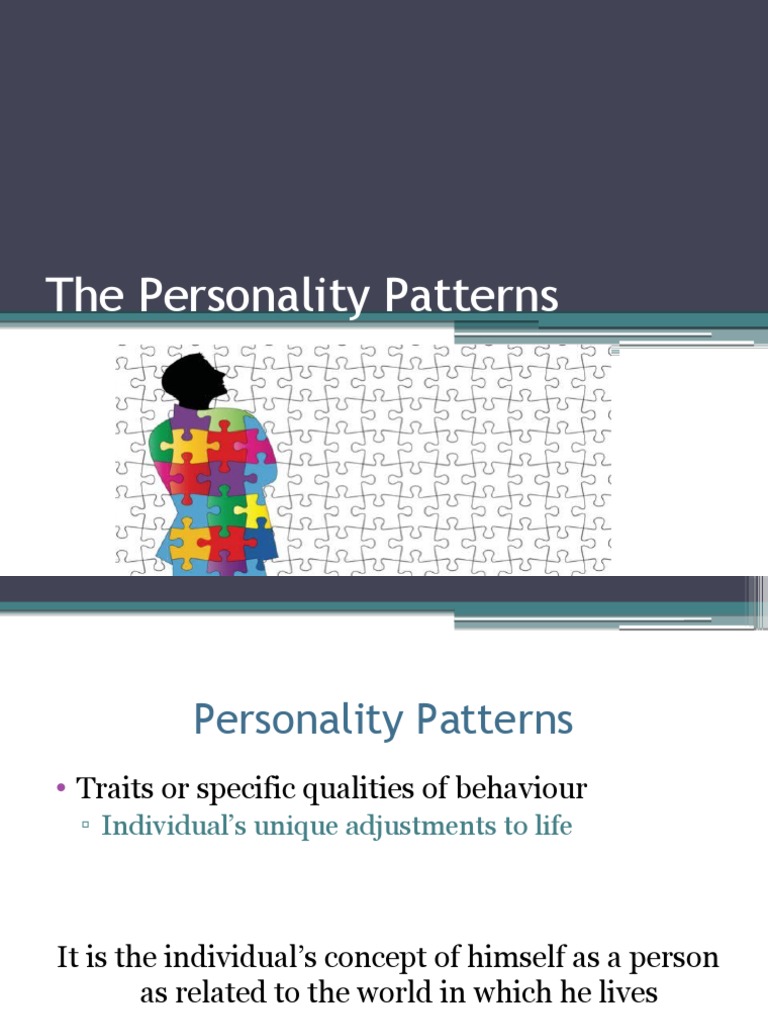 The Personality Patterns | PDF | Self Concept | Self
