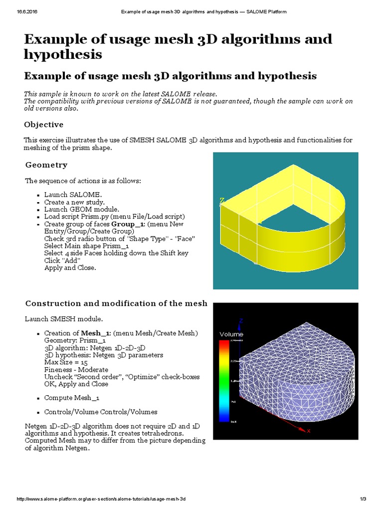 Example Of Usage Mesh 3d Algorithms And Hypothesis Tetrahedron 2450