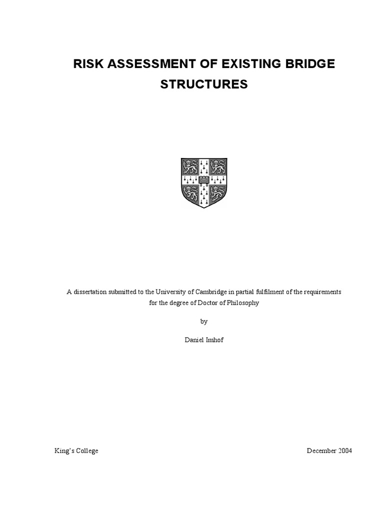Bridge Risk Assessment Methodology | PDF | Risk | Safety