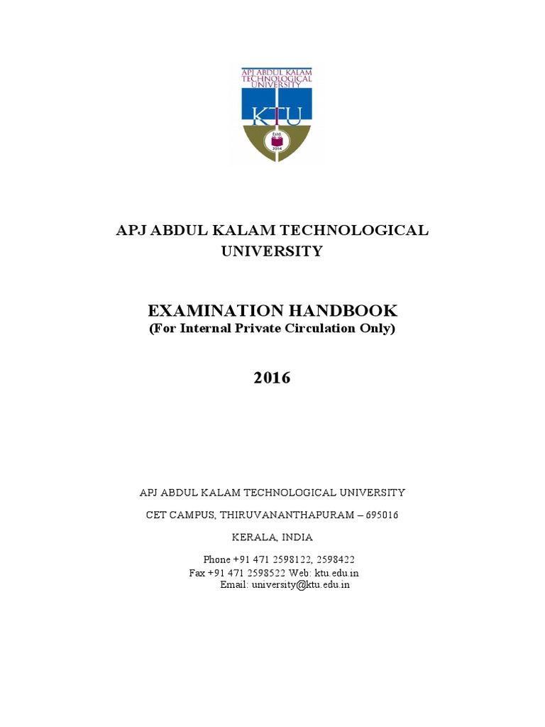 Exam Handbook - Final | PDF | Chairman | Test (Assessment)