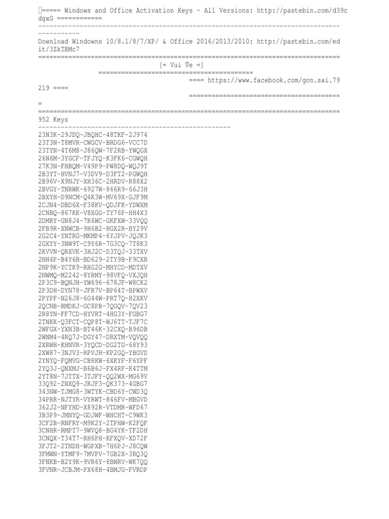 Fake Keys | PDF | Computer Related Introductions | Windows Nt