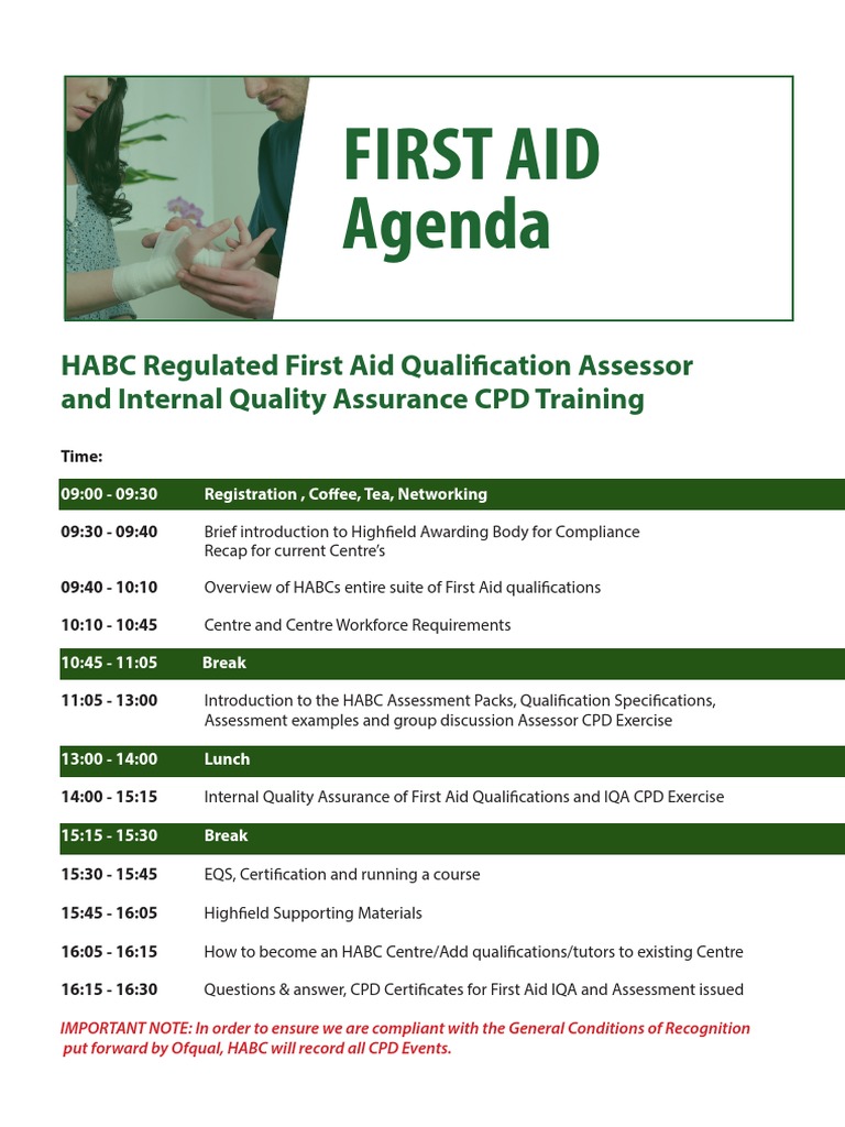 First Aid Agenda | PDF