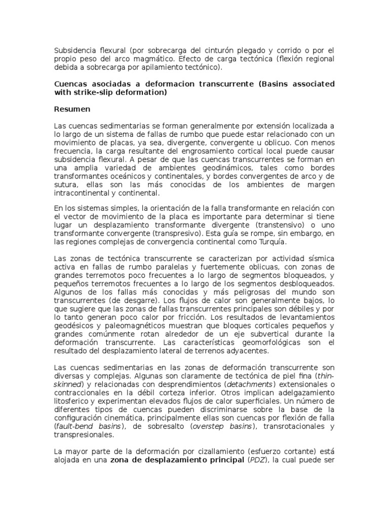 Transtensional Basins | PDF | Falla (geología) | Placas tectónicas