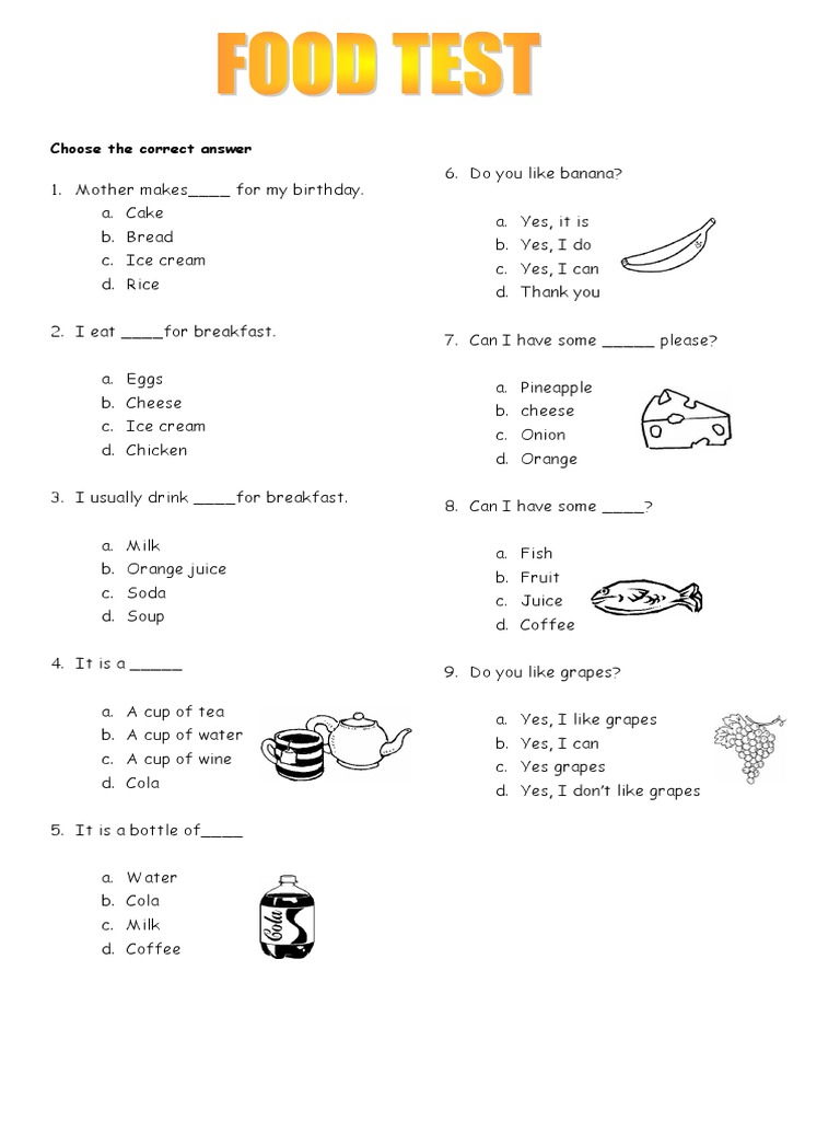 Choose The Correct Answer | PDF