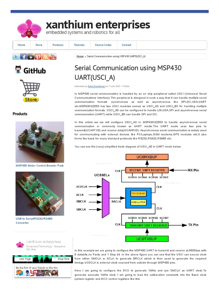 Serial Communication Between MSP430 Launchpad and PC - Xanthium Enterprises | PDF | Usb ...