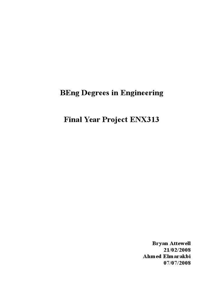 Final Year Project Guidelines | PDF | Thesis | Design