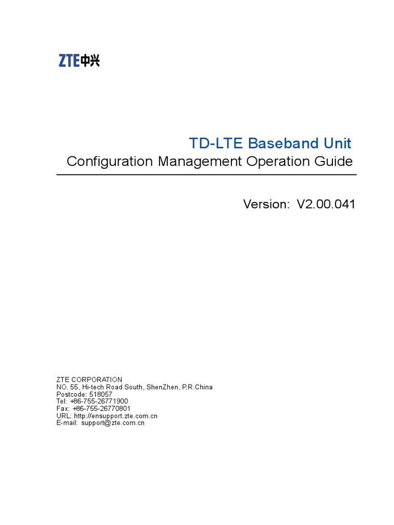 1.TD-LTE Baseband Unit Configuration Management Operation Guide-68 | PDF | License | Ip Address