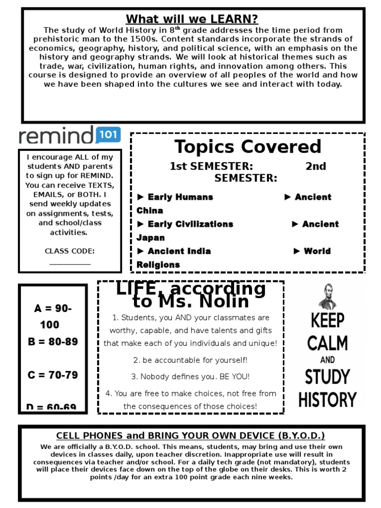 World History 8 Syllabus Page 2 16-17 1 | PDF