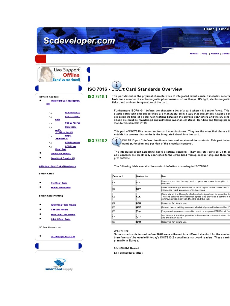 Iso 7816 | PDF | Bit | Data Transmission