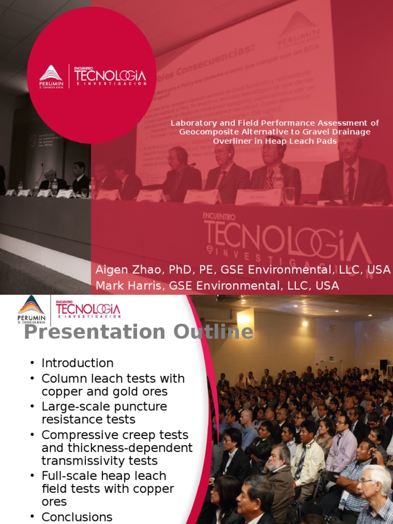 Aigen Zhao, PHD, Pe, Gse Environmental, LLC, Usa Mark Harris, Gse ...