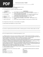 Prueba Matilada Sexto Basico | PDF