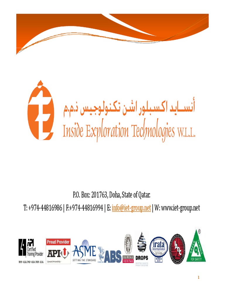 Training Presentation - IET PDF | PDF | Nondestructive Testing ...