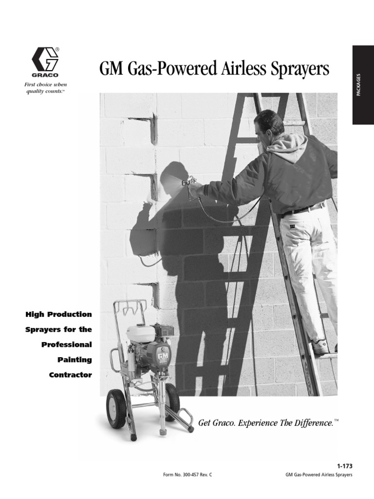 Gm Gas Powered Airless Sprayers Pdf Pump Horsepower