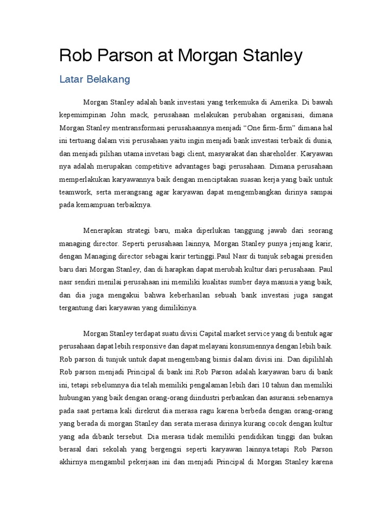 Kasus Rob Parson Final | PDF