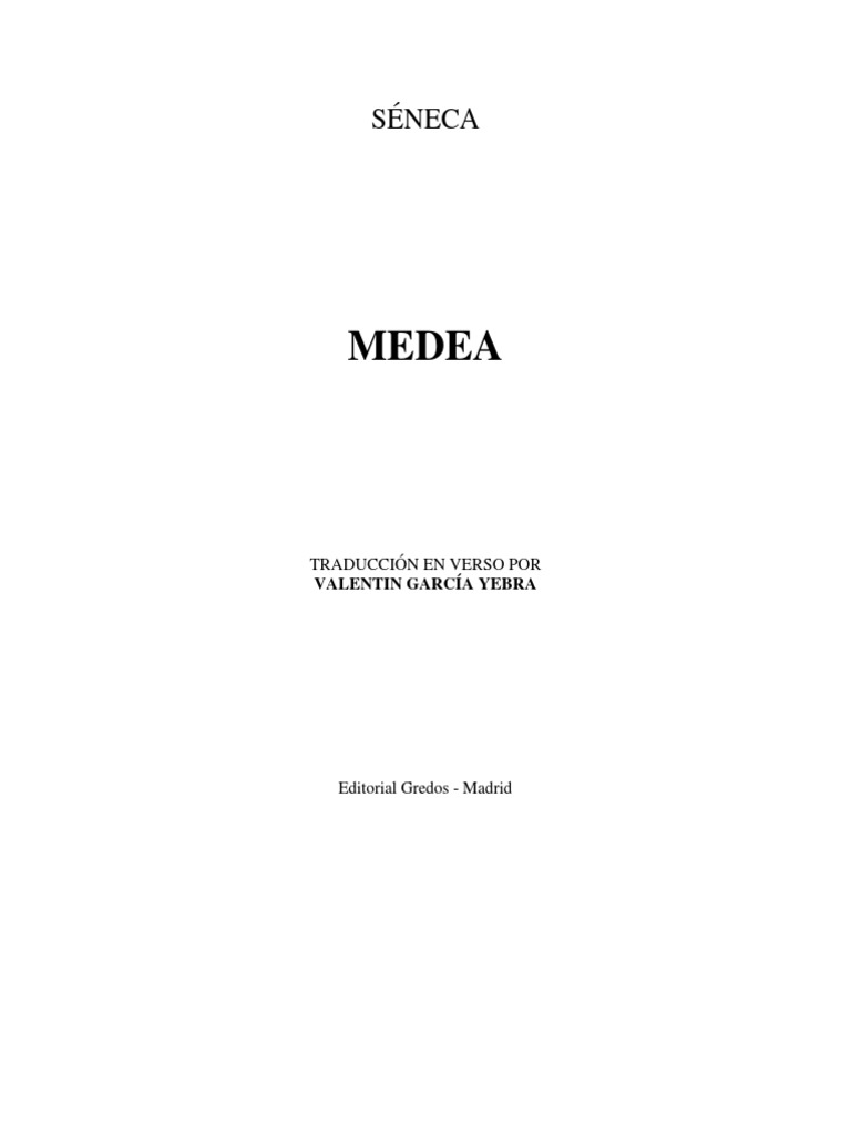 Medea de Séneca PDF | PDF | Jason | Mitología griega