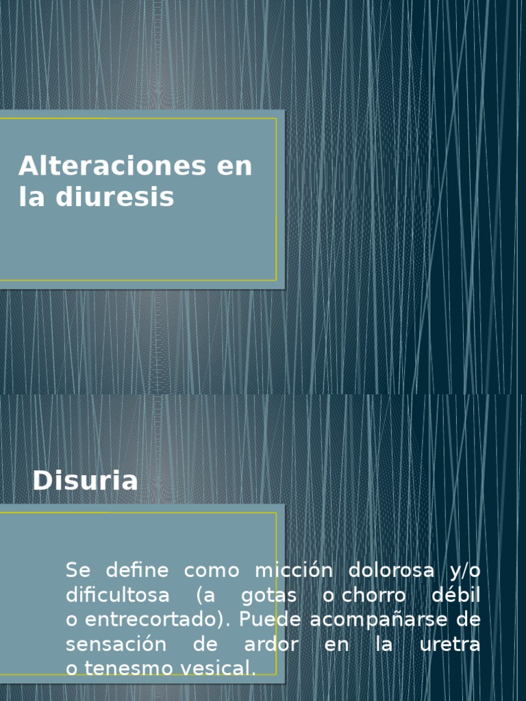 Alteraciones en La Diuresis | PDF