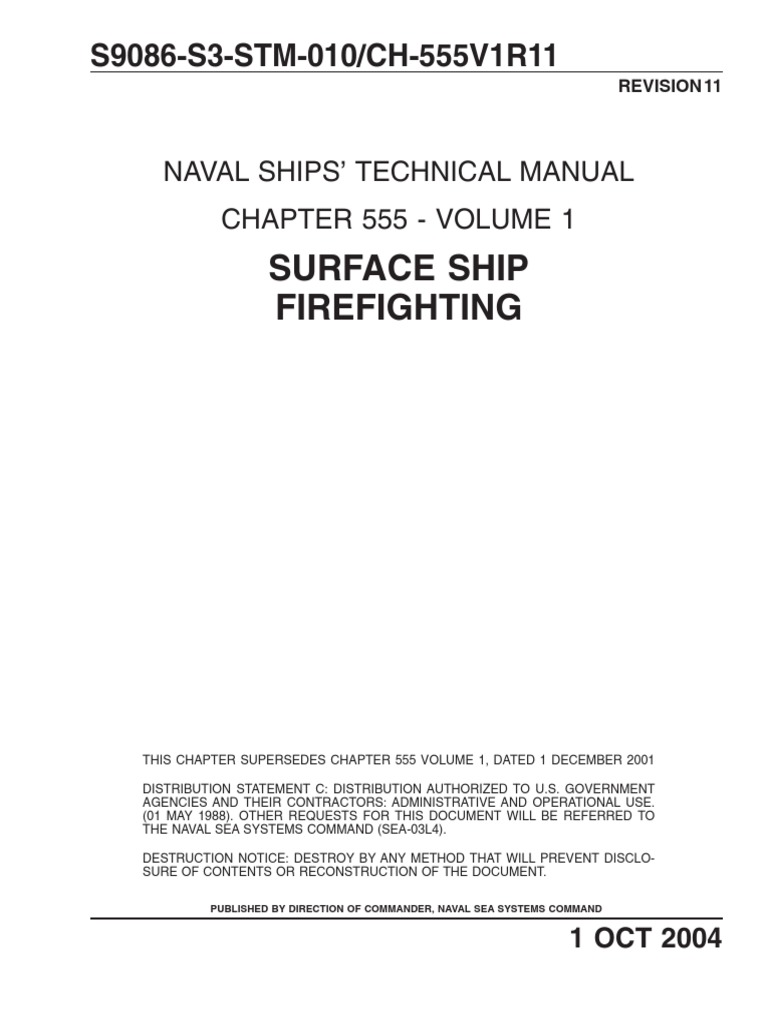 Naval Ship Firefighting Manual Chapter Overview | PDF | Energy ...