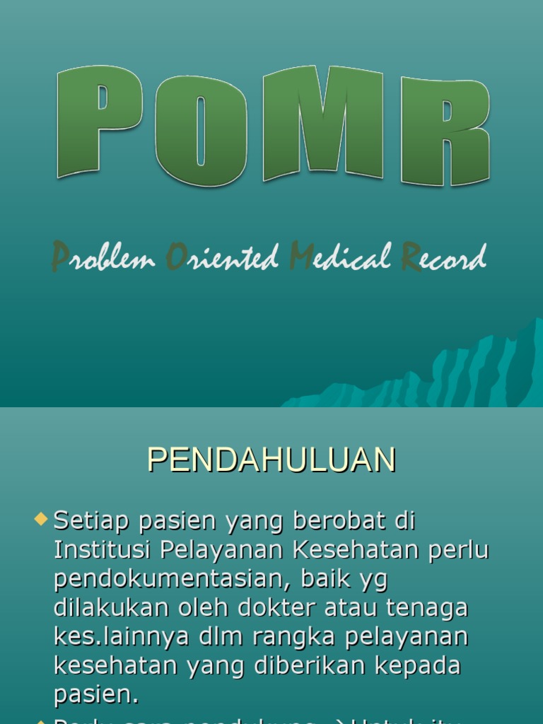 POMR-materi 1 | PDF