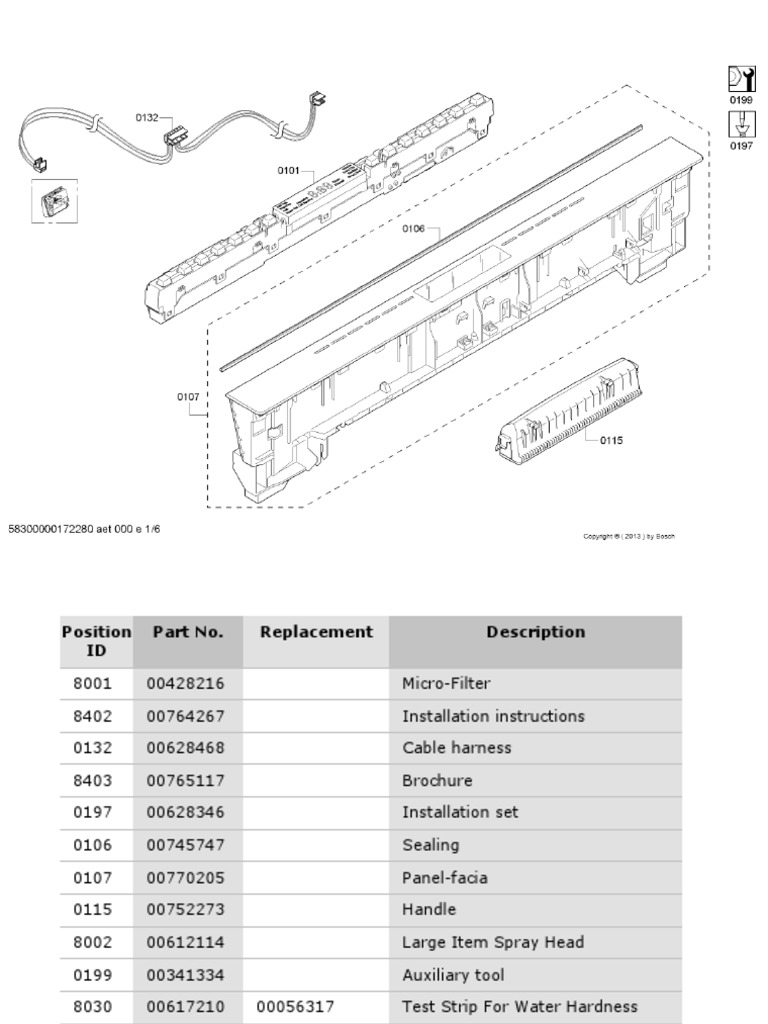 Exploded View | PDF | Dishwasher | Equipment