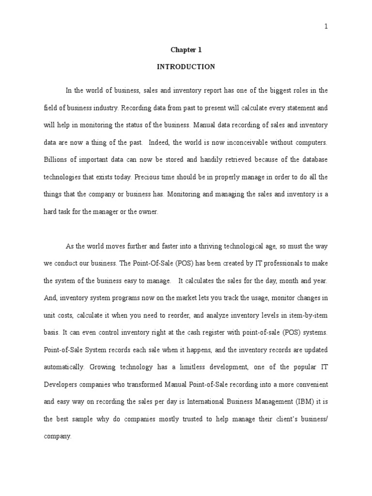 POS and INVENTORY SYSTEM | PDF | Point Of Sale | Scrum (Software ...