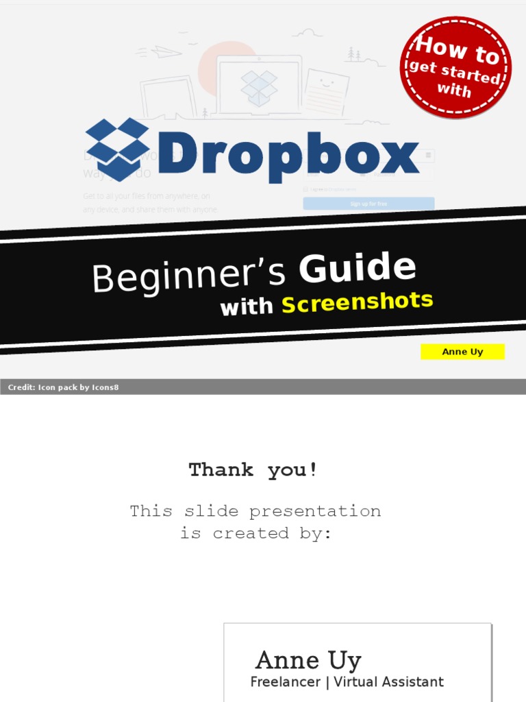 How To Use Dropbox (Tutorial For Beginners With Screenshots) | PDF ...