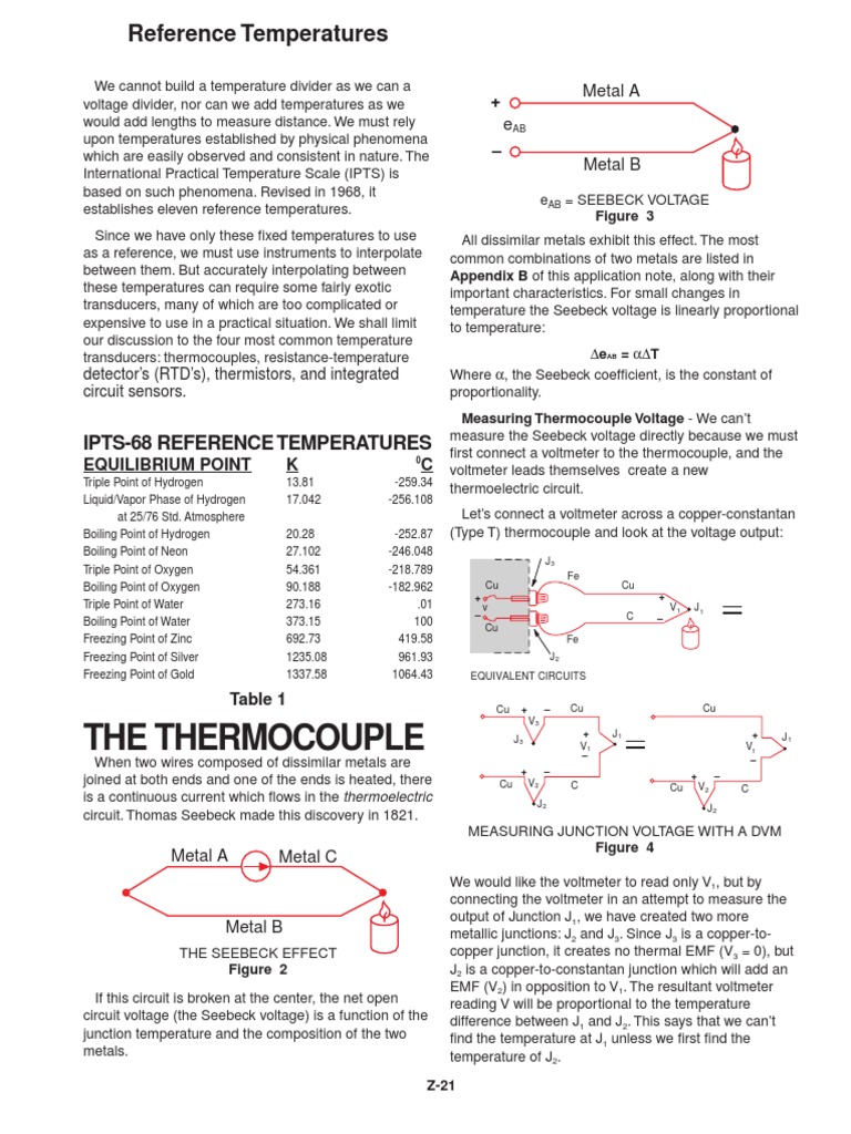 Thermocouple | PDF | Thermocouple | Electrical Resistance And Conductance