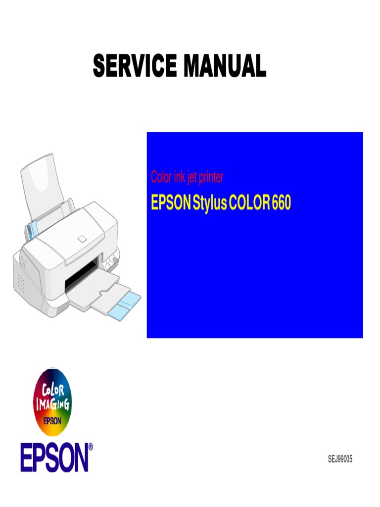 Epson Stylus Color 660 Service Manual | PDF | Printer (Computing ...