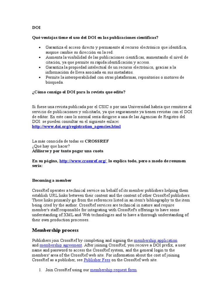 Doi | PDF | Identificador de Objeto Digital | Red mundial