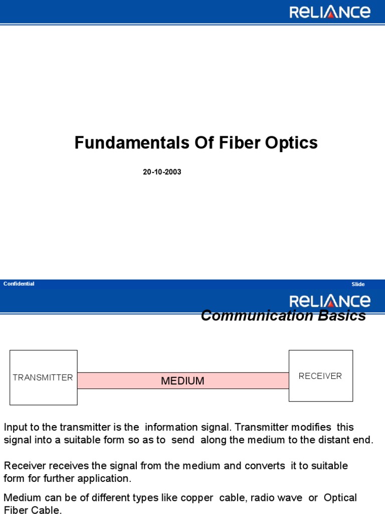 Fundamentals of Fiber Optics | PDF | Optical Fiber | Dispersion (Optics)