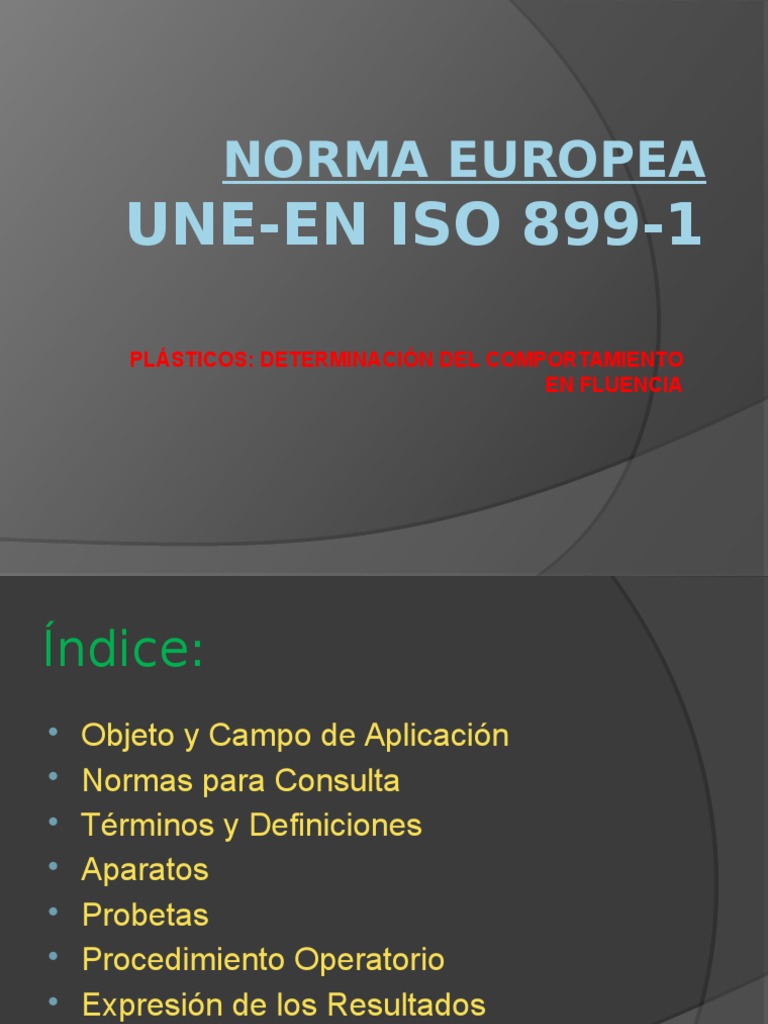 Norma Europea 899-1 | PDF | Rendimiento (ingeniería) | El plastico